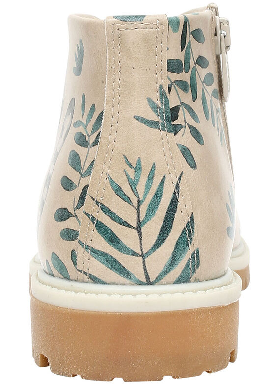 Women Vegan Leather Beige Zipper Ankle Boots - Cute But Women Vegan Leather Beige Zipper Ankle Boots - Cute But